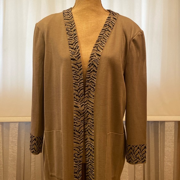Ming Wang | Jackets & Coats | Ming Wang Beautiful Long Sweaterjacket ...